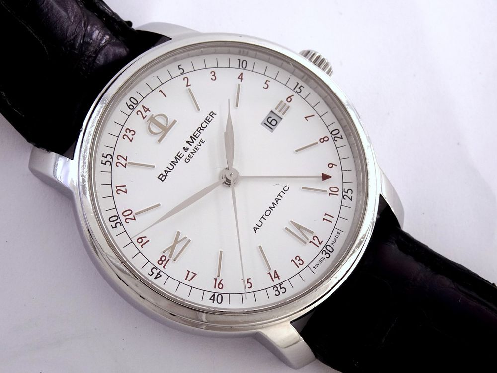 BAUME MERCIER GENEVE CLASSIMA XL GMT 65494 AUTOMATIK HERREN | Kaufen auf Ricardo