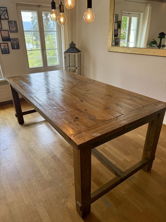 Massiver Holztisch von SOUL aus Palettenholz, ausziehbar (Gebraucht) in Meggen für CHF 1 – nur ...