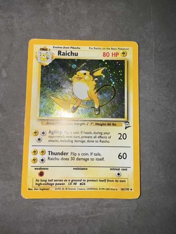 Pokémon – Raichu Holo – Base Set 2 (Wizards, 1999-2000) (Gebraucht) in ...
