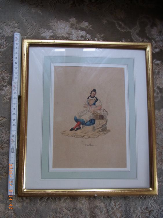 Antike Aquatinta G. Lory Fils, um 1830, gerahmt, top! (Gebraucht) in ...