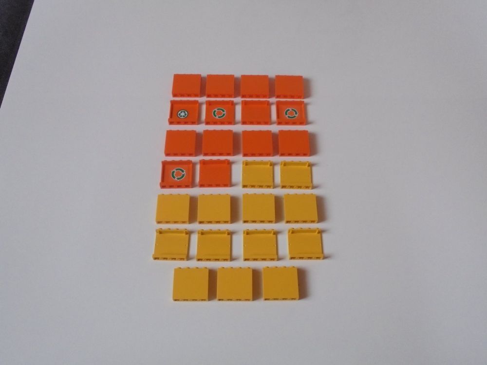 LEGO - GELBE-ORANGE - STELLSTEINE - 4X4X1 (Gebraucht) in Gelterkinden ...