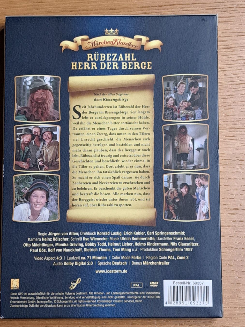 DVD Rübezahl Herr der Berge, Märchen Klassiker J. von Altmen (Neu ...