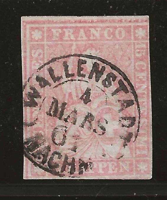 Strubel Nr. 24G - zentraler Vollstempel Wallenstadt (SG) (Gebraucht) in Gümligen für CHF 7 – mit ...