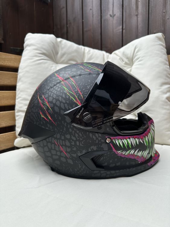 Ruroc Helm Atlas 4.0 Toxin inkl. neuem Visier (Gebraucht) in Luzern für ...