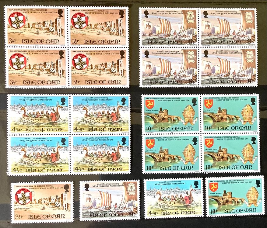 1974 - Insel Man 1000 J. König Haraldson 4er ** +Satz 44-47 | Kaufen ...