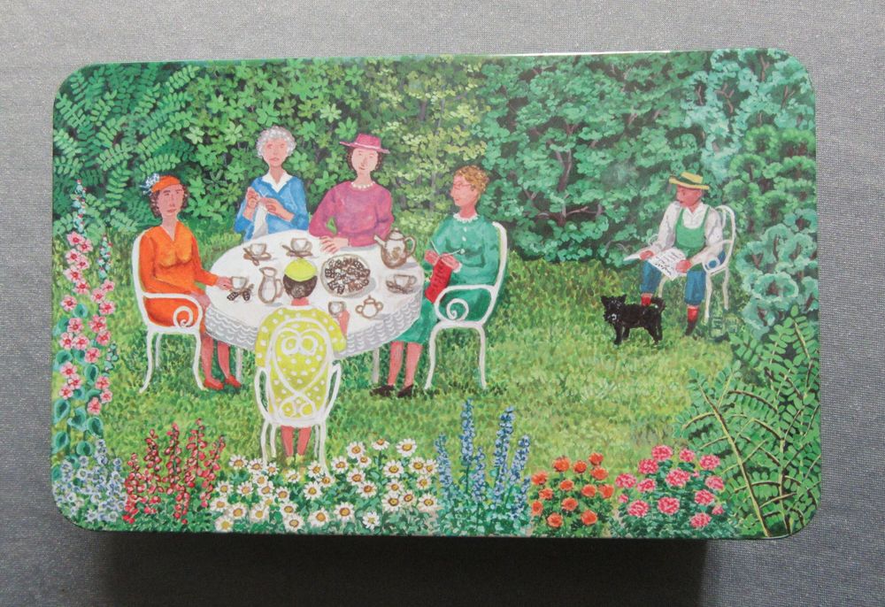 Blechdose Läckerli-Huus Basel • Motiv Teerunde im Garten | Kaufen auf ...