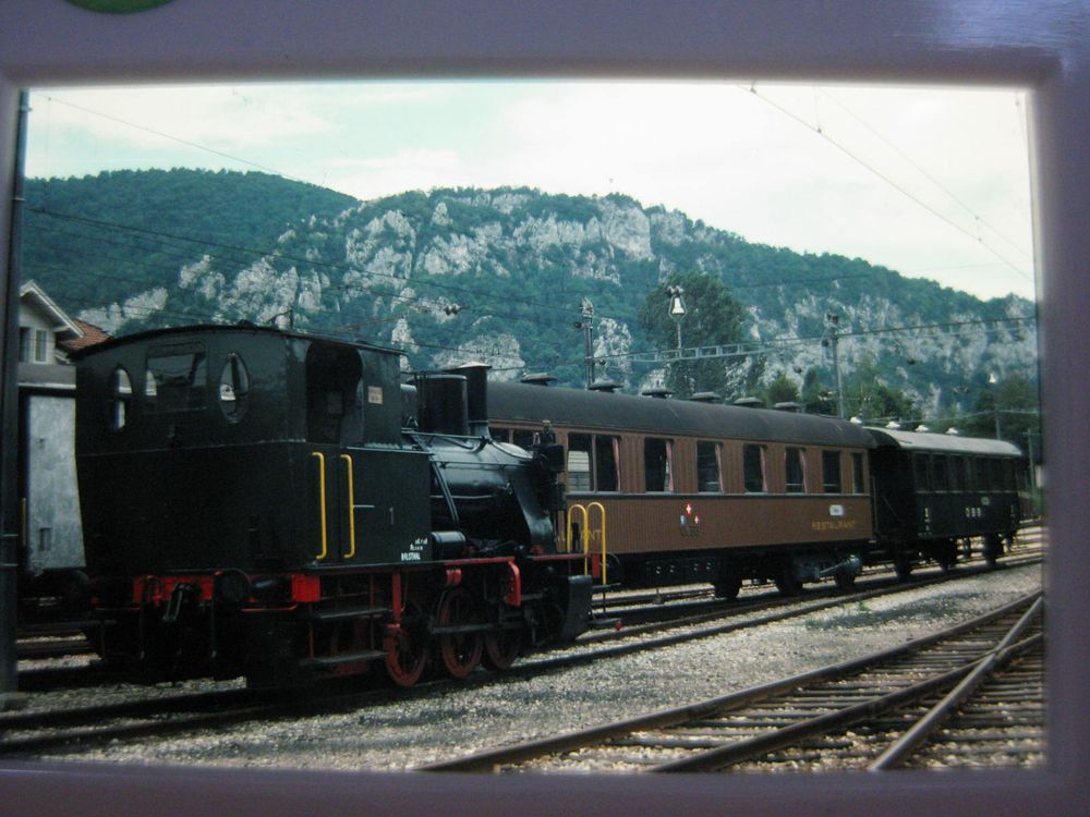 Dia: OeBB Balsthal Dampflok 1976 (Neu (gemäss Beschreibung)) in Malters ...
