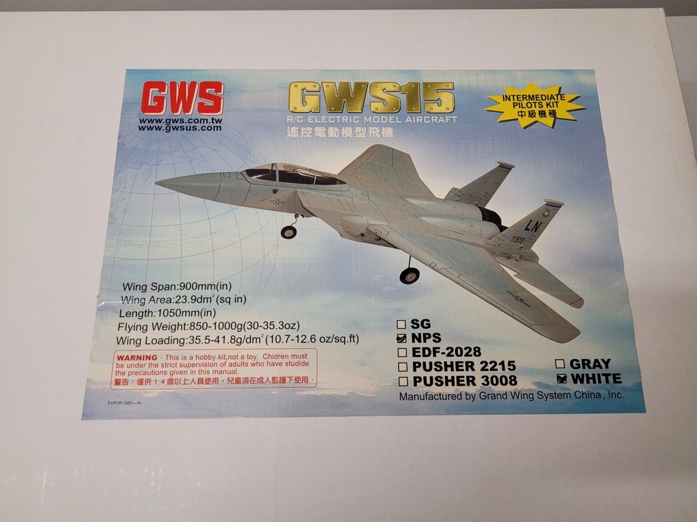 GWS F-15 Jet, Kit Bausatz, 900 mm. Neu+OVP. | Kaufen auf Ricardo