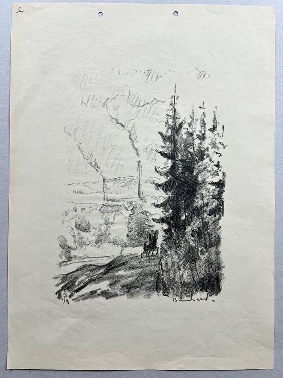 Fritz Bernhard (1895-1966) Zeichnung Signiert. (Gebraucht) in Neuhausen am Rheinfall für CHF 10 ...