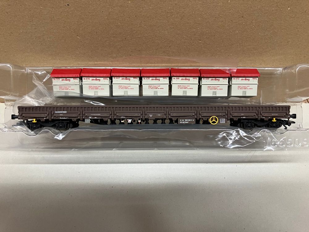 Märklin 47029-01 Niederbordwagen Rens der AAE, mit Ladung H0 (Neu ...
