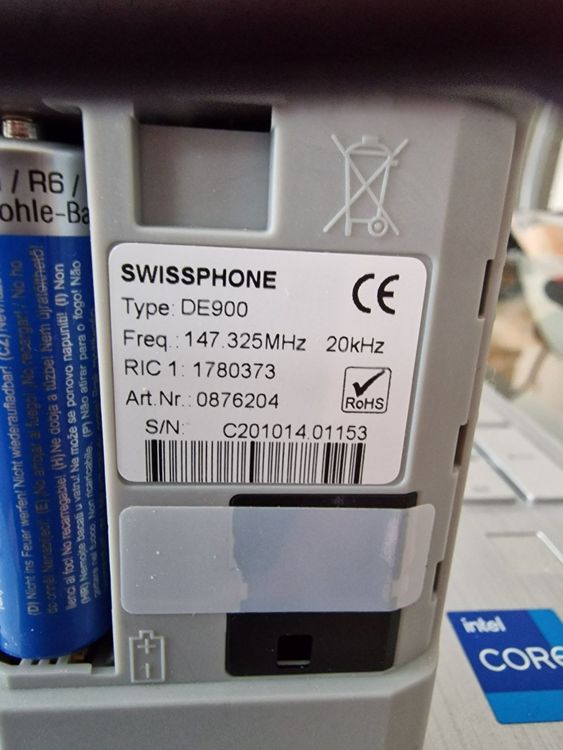 Swissphone Pager Type DE900 Frequenz 147.325Mhz (Neu (gemäss ...