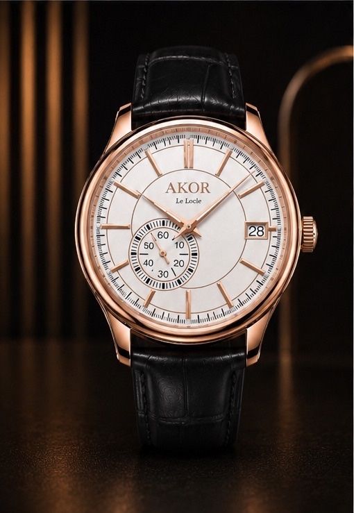 AKOR Le Locle – Héritage Rose – Montre mécanique homme (Neu und ...