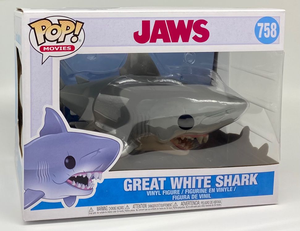 Funko Pop! Jaws, Great White Shark #758 (Neu und originalverpackt) in ...