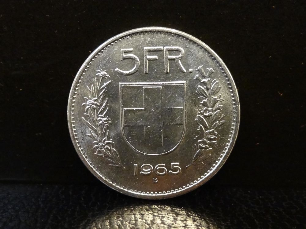 5 Franken Silber 1965 Fünfliber Münze (Gebraucht) in Kerzers für CHF 25 – mit Lieferung auf ...