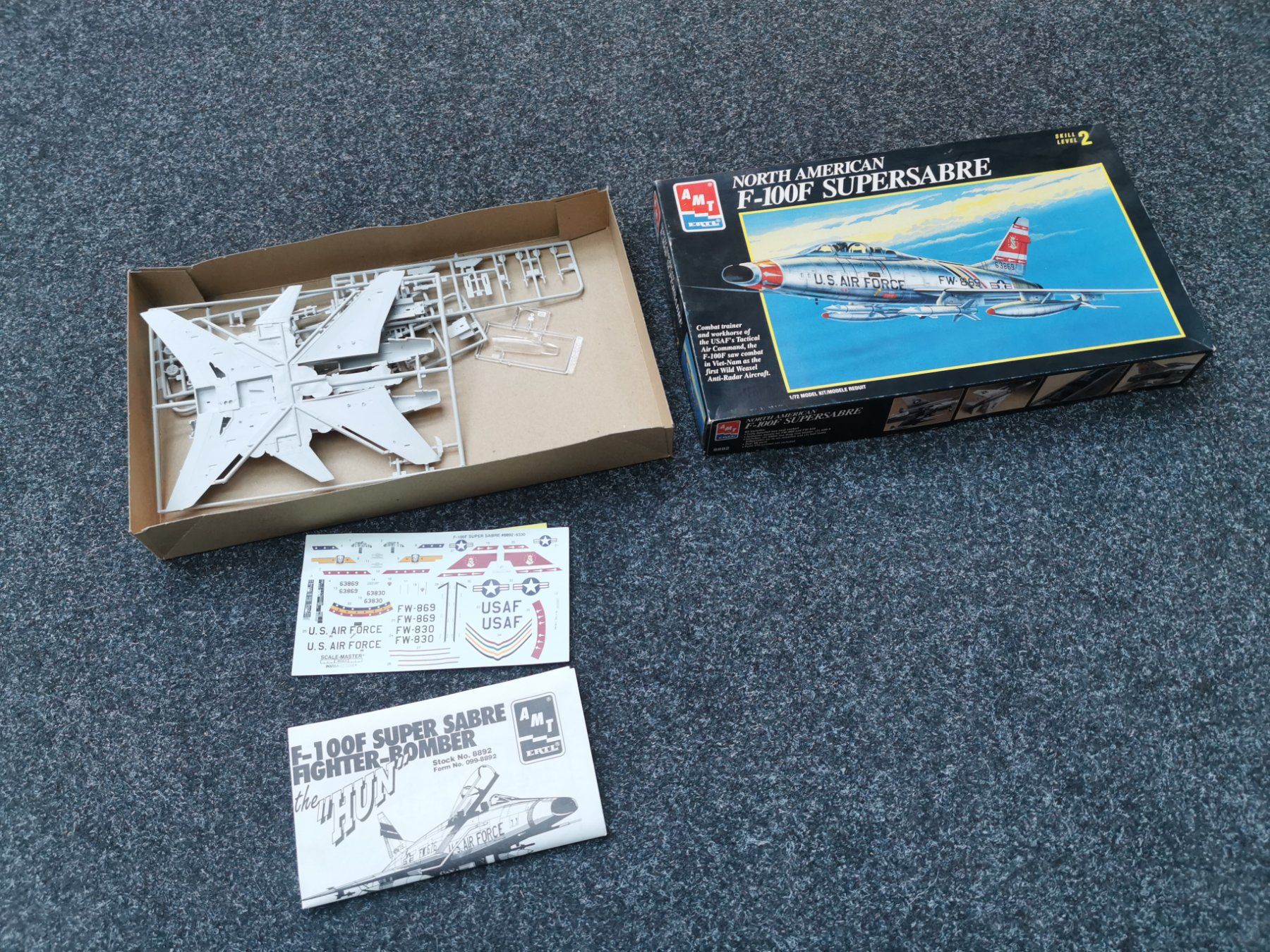 3 Bausätze Ertl Fujimi Matchbox Phantom F-100 1:72 (Gebraucht) in ...