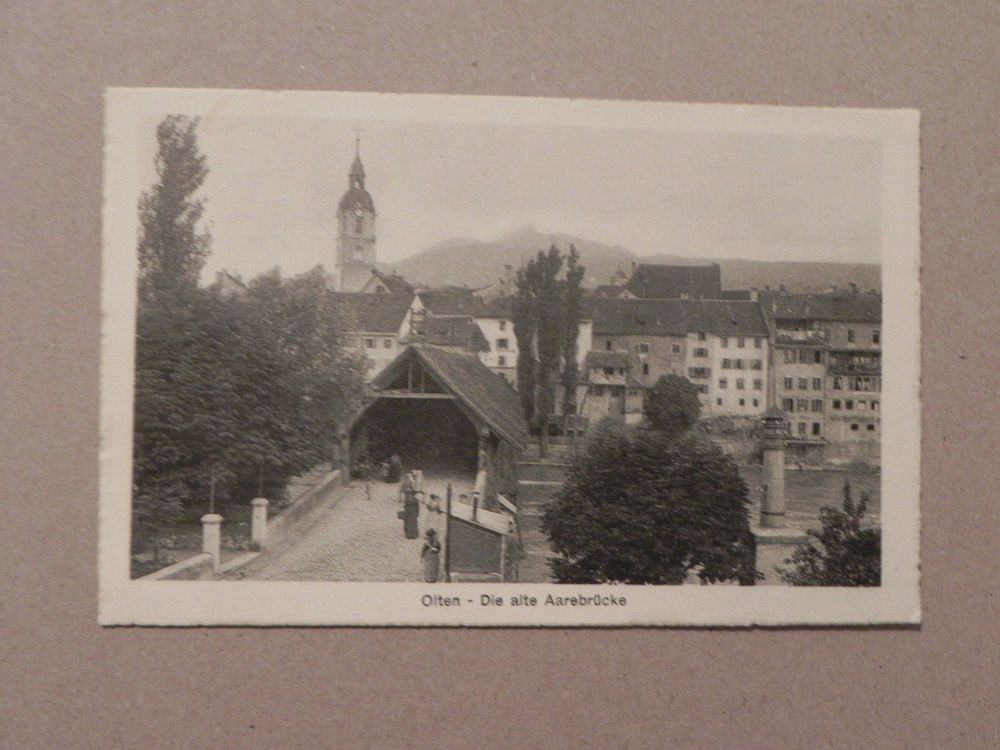 Karte Olten SO Solothurn die alte Aarebrücke ca. 1910 (Gebraucht) in Siebnen für CHF 14 – mit ...