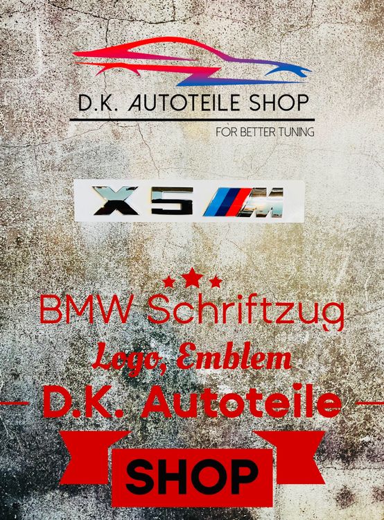 BMW X5M Emblem Logo Schriftzug in Chrom Neu | Kaufen auf Ricardo