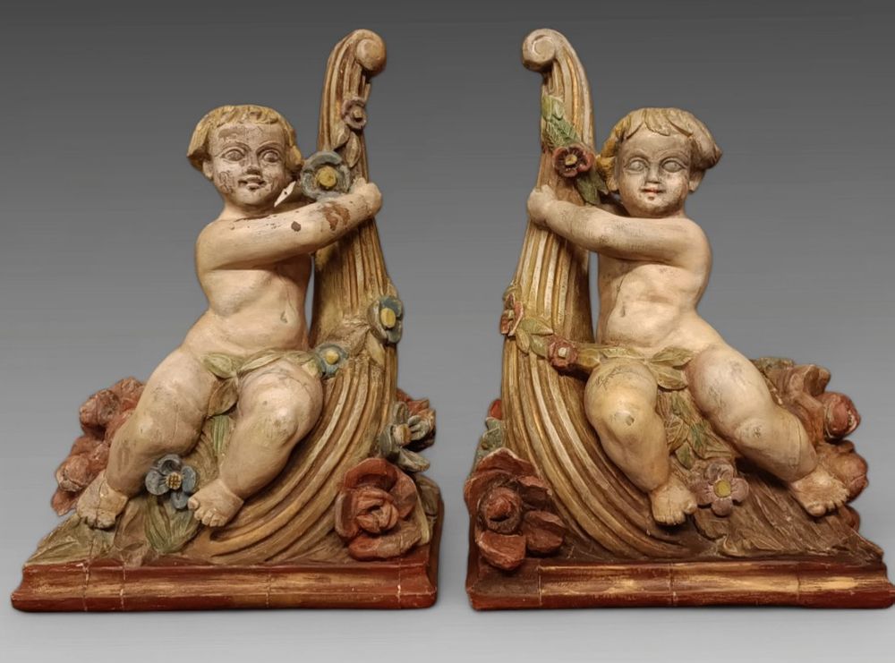 Antikes Paar Barock Puttos | Kaufen auf Ricardo
