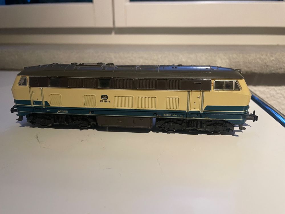 Diesellok BR 216 der DB, ozeanblau/beige | Kaufen auf Ricardo