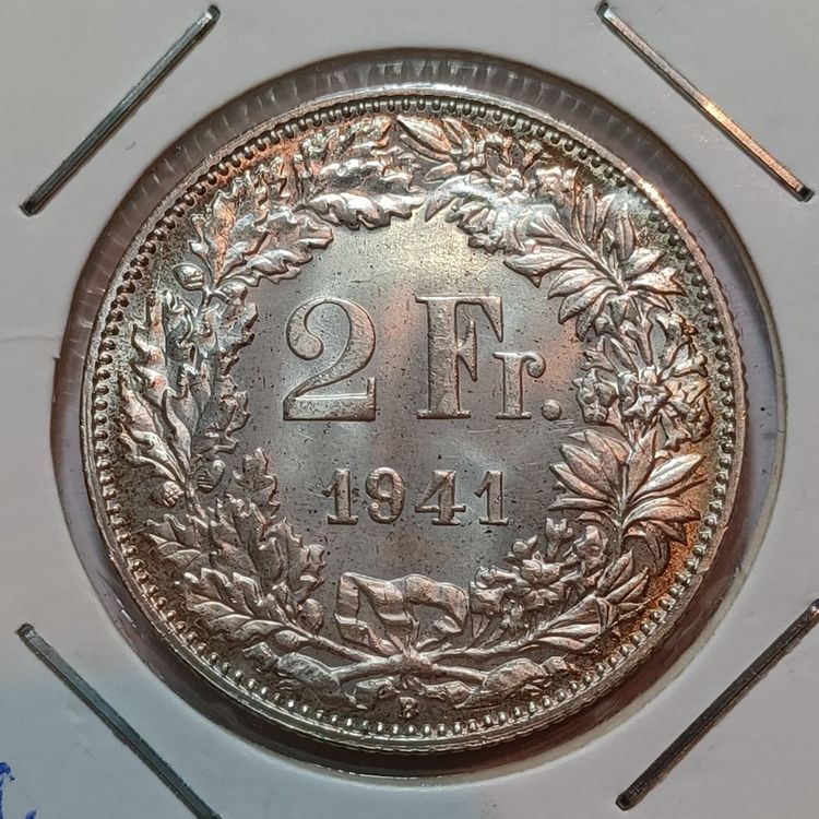 2 Franken 1941 stgl (Gebraucht) in Pfäffikon ZH für CHF 25 – mit Lieferung auf Ricardo kaufen