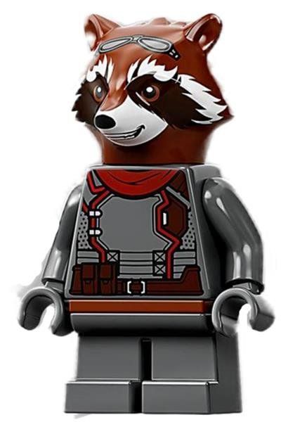 Rocket Raccoon Minifigure - Lego Super Heroes (Neu (gemäss Beschreibung ...