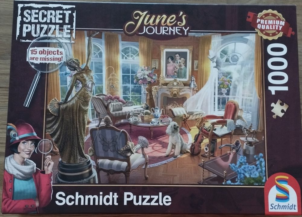1000, Puzzle, Schmidt, June's Journey, Salon Orchideenanwese (Neu ...