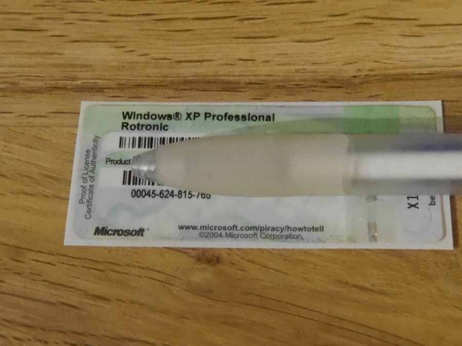 Windows XP Professional mit DVD inkl. SP3 (Neu (gemäss Beschreibung ...