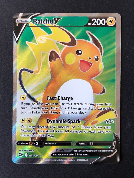 Raichu V 158/172 EN Brilliant Stars Carte Pokemon TCG | Kaufen auf Ricardo