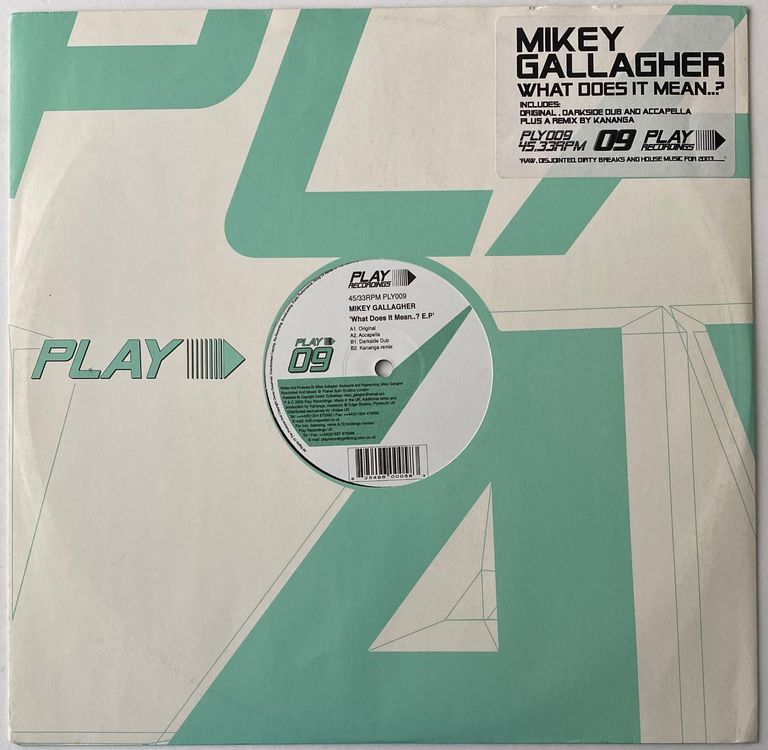 Mikey Gallagher, What Does It Mean E.P' (House, Breakbeat) (Gebraucht ...