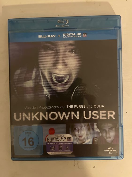 Unknown User (2016) Blu-ray 📀 (Neu (gemäss Beschreibung)) in Sierre für CHF 3.95 – mit Lieferung ...