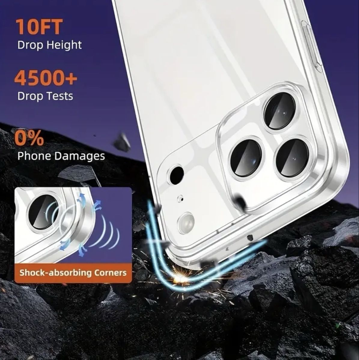 iPhone 17 Pro Max Hülle Transparent TPU – Klar Case (Neu und ...