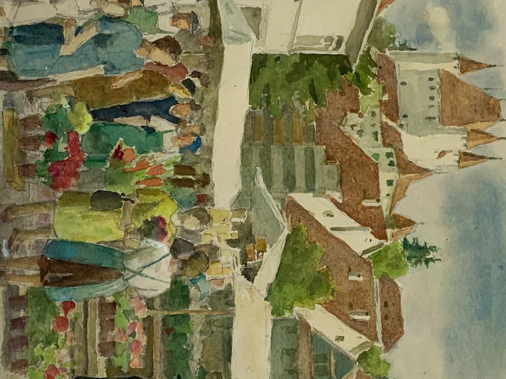 Paul Gmünder (1891-1984) Aquarell-Marktszene (Gebraucht) in Root für CHF 210 – mit Lieferung auf ...