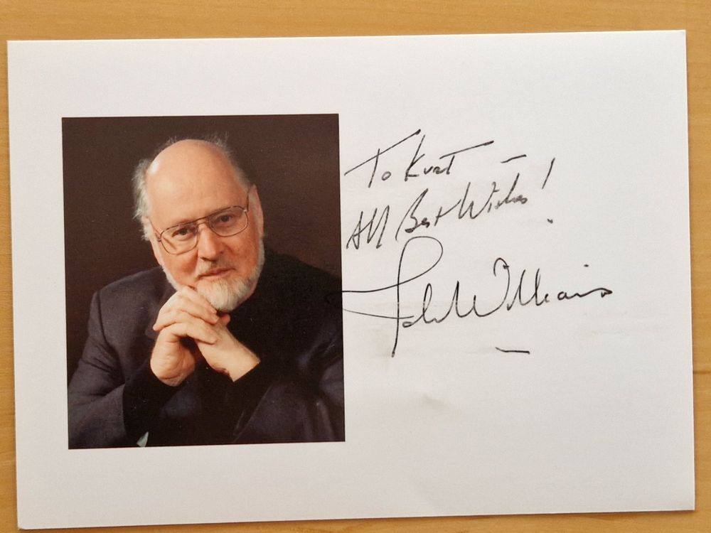 John Williams, Original Autogramm auf Foto in Farbe (Gebraucht) in ...