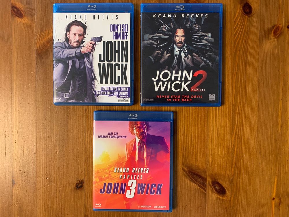 John Wick 1-3 Blu-Ray Keanu Reeves (Gebraucht) in Kriens für CHF 15 – mit Lieferung auf Ricardo ...