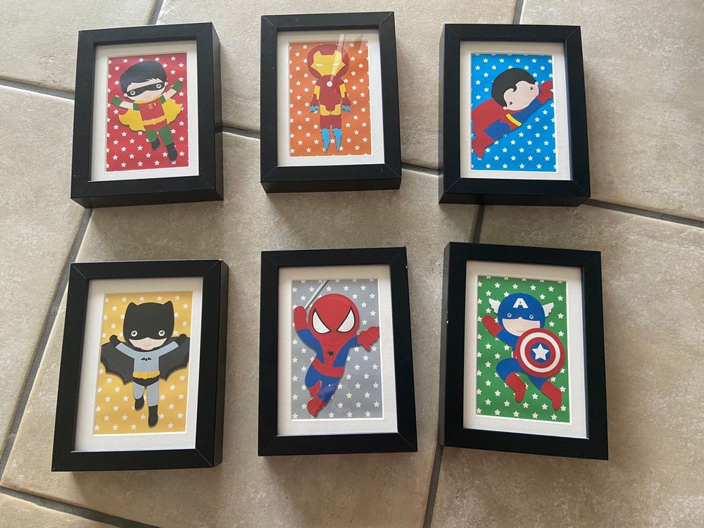 Marvel Superhelden Super Heroes Bilder mit Rahmen (Gebraucht) in Wangen ...