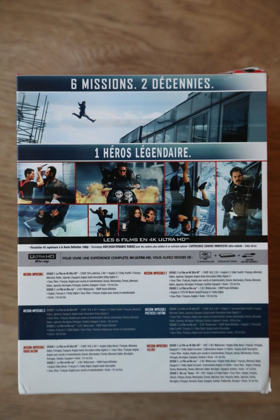 Coffret avec 6 films 4K Bluray MISSION IMPOSSIBLE FR EN (Gebraucht) in ...