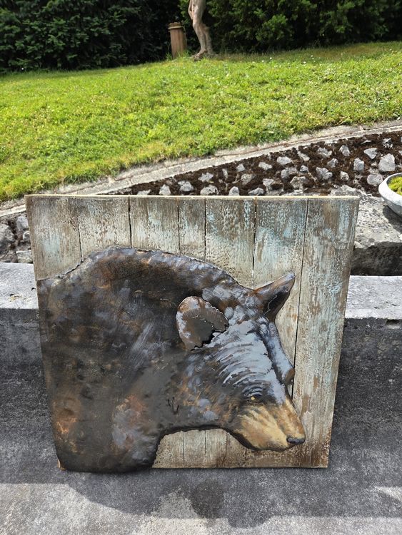 3D Bild Bär Kupfer auf Holz (Gebraucht) in Kölliken für CHF 49 – nur ...