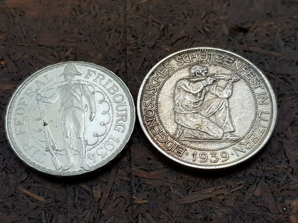 Luzern 5 fr schützenfest 1939/Fribourg tir Federal 1934 (Gebraucht) in la neuveville für CHF 38. ...