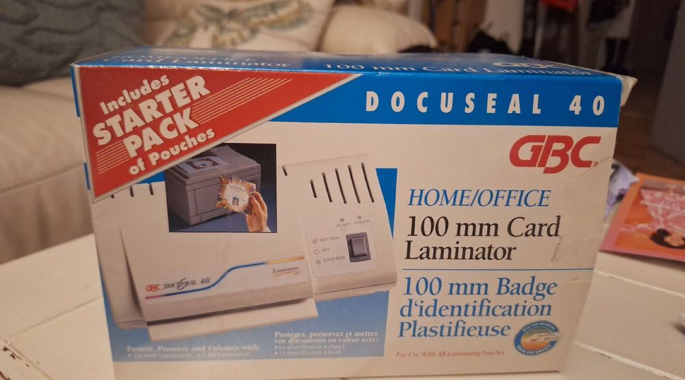 Plastifieuse GBC DOCUSEAL 40 pour carte/badge | Kaufen auf Ricardo