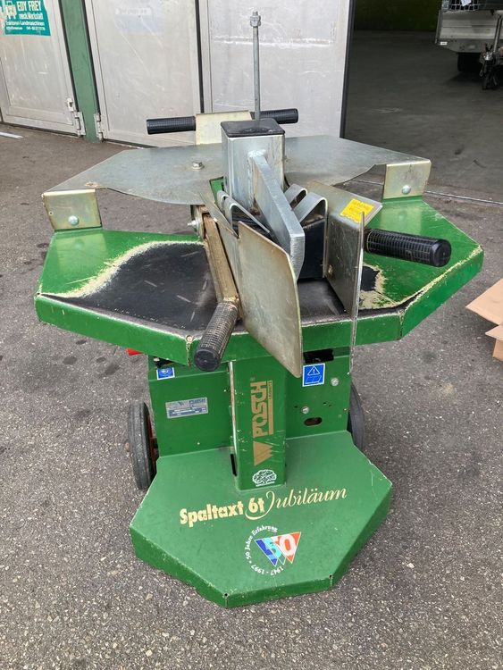 Holzspalter POSCH Spaltaxt 6 Tonnen 400 V Holzspaltmaschine (Gebraucht ...
