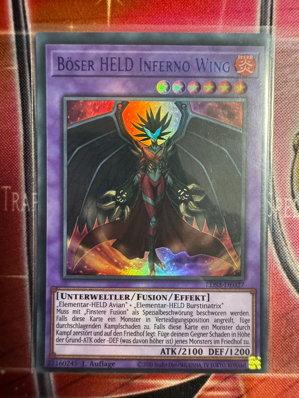 Yugioh Böser Held Inferno Wing Red Ultra Rare ab 1 CHF (Gebraucht) in ...