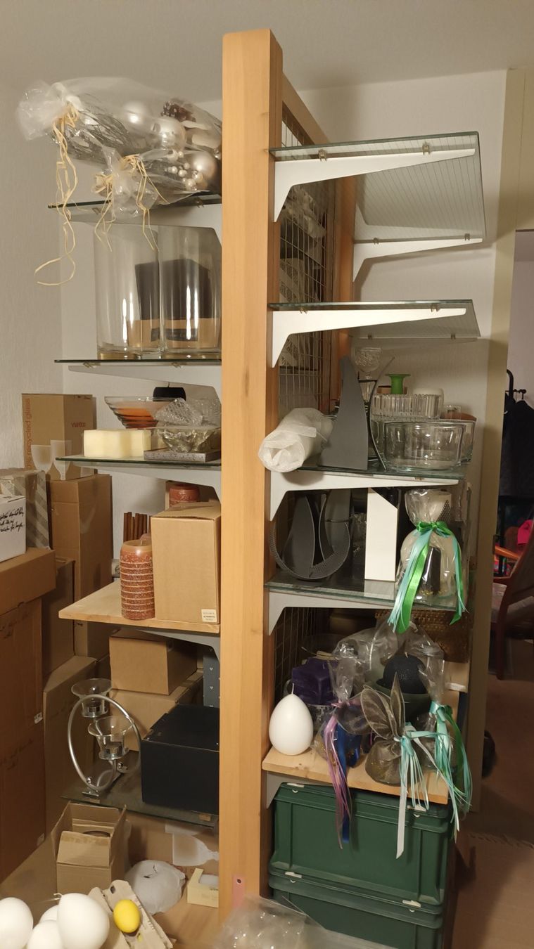 Regal doppelseitig - H 220 cm - B 90 cm - L 98 cm Tablar (D'occasion) à ...