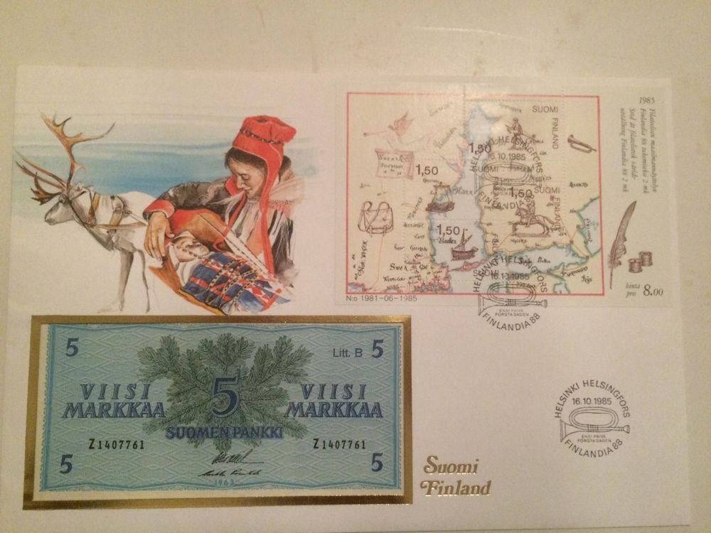 Banknotenbrief Finnland (Neu und originalverpackt) in Muralto für CHF 2.4 – mit Lieferung auf ...