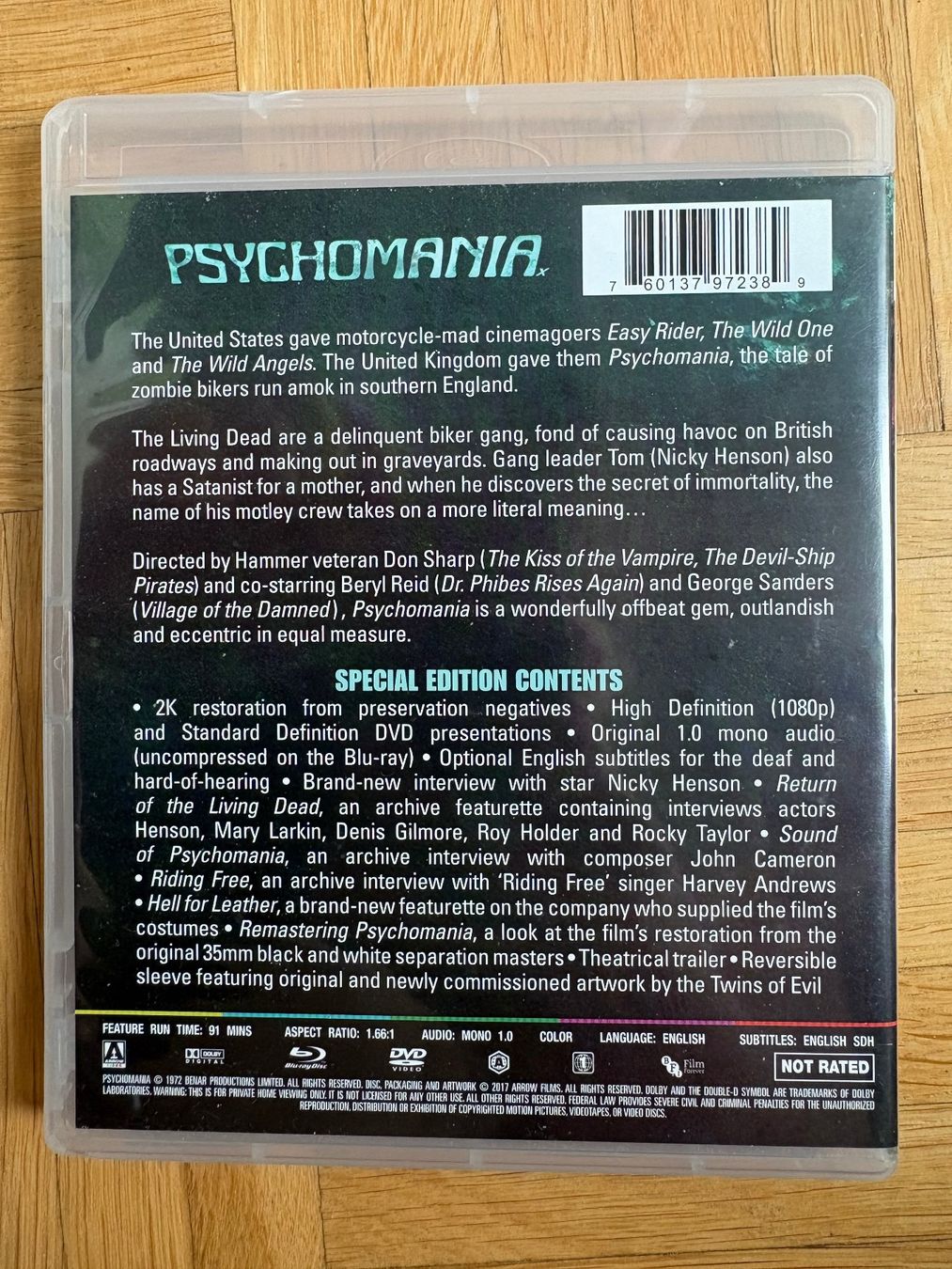 Psychomania - mit Booklet - Arrow Video - Blu-ray + DVD (Neu (gemäss ...