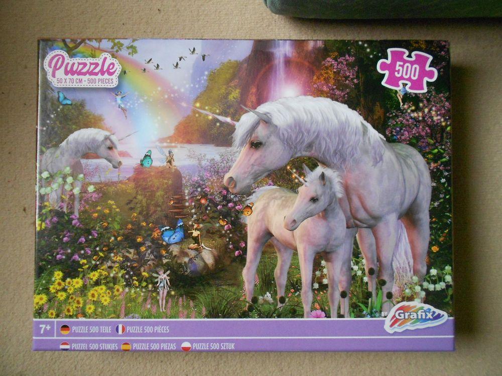 Puzzle 500 Teile - Graphix - Einhorn Familie (Neu und originalverpackt) in Wettingen für CHF 7 ...