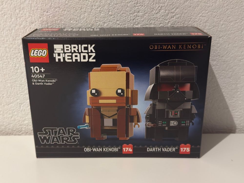 LEGO 40547 Star Wars Brick Headz Obi-Wan Kenobi et Dark Vado (Neu und ...