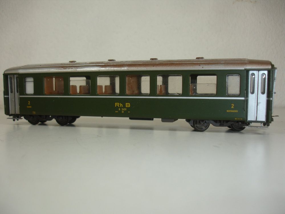 BEMO H0m: 2 Wagen Rhätische Bahn RhB | Kaufen auf Ricardo
