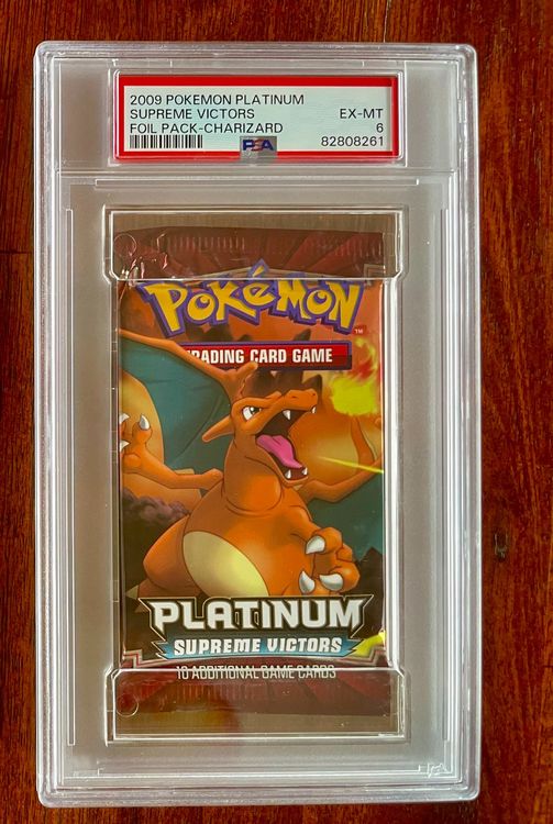 Pokemon Platinum Supreme Victors Foil Pack - Charizard PSA 6 (Neu und ...