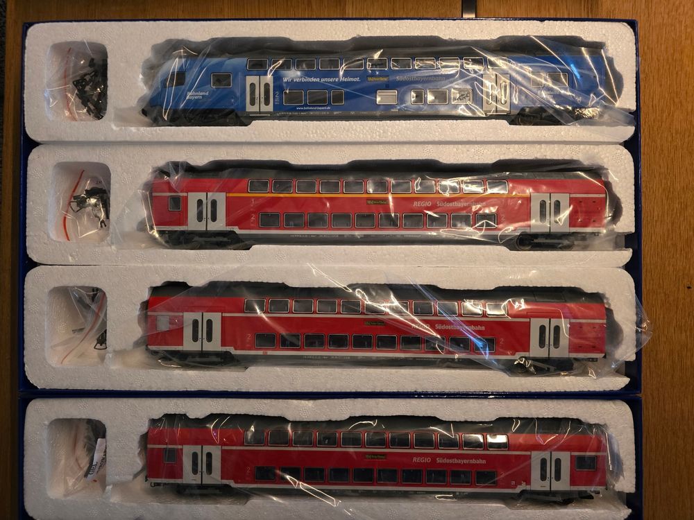 ROCO 74156/74158 DB Regio-Wagenset "Südostbayernbahn" (Neu und ...