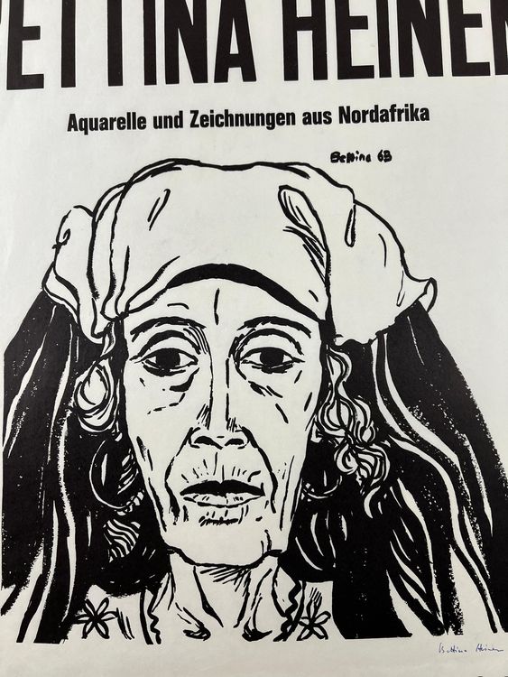 BETTINA HEINEN Ausstellung Plakat Mit Handsigniert. | Kaufen auf Ricardo